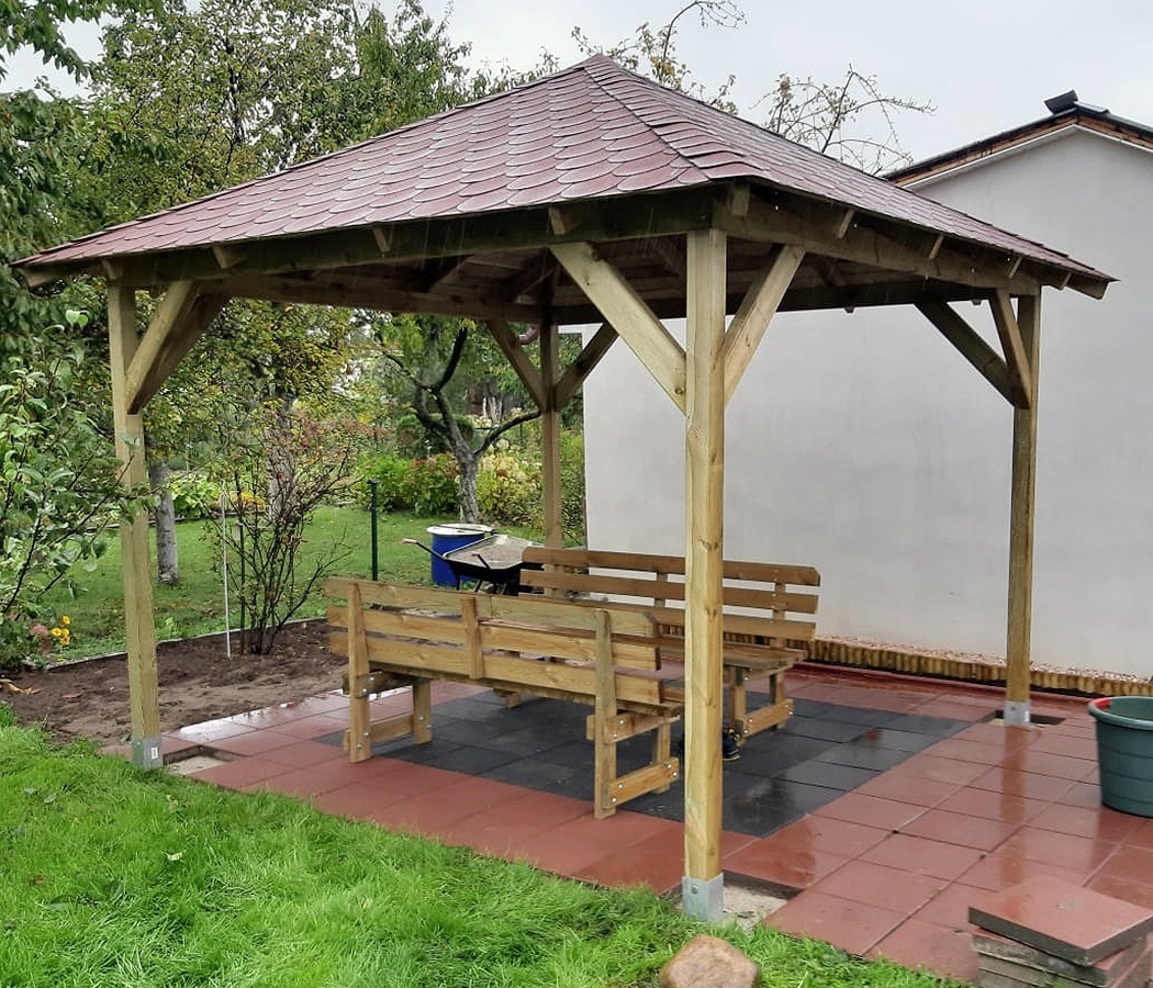 Altana | Merida 354 x 354 cm | Producent domków drewnianych i ...